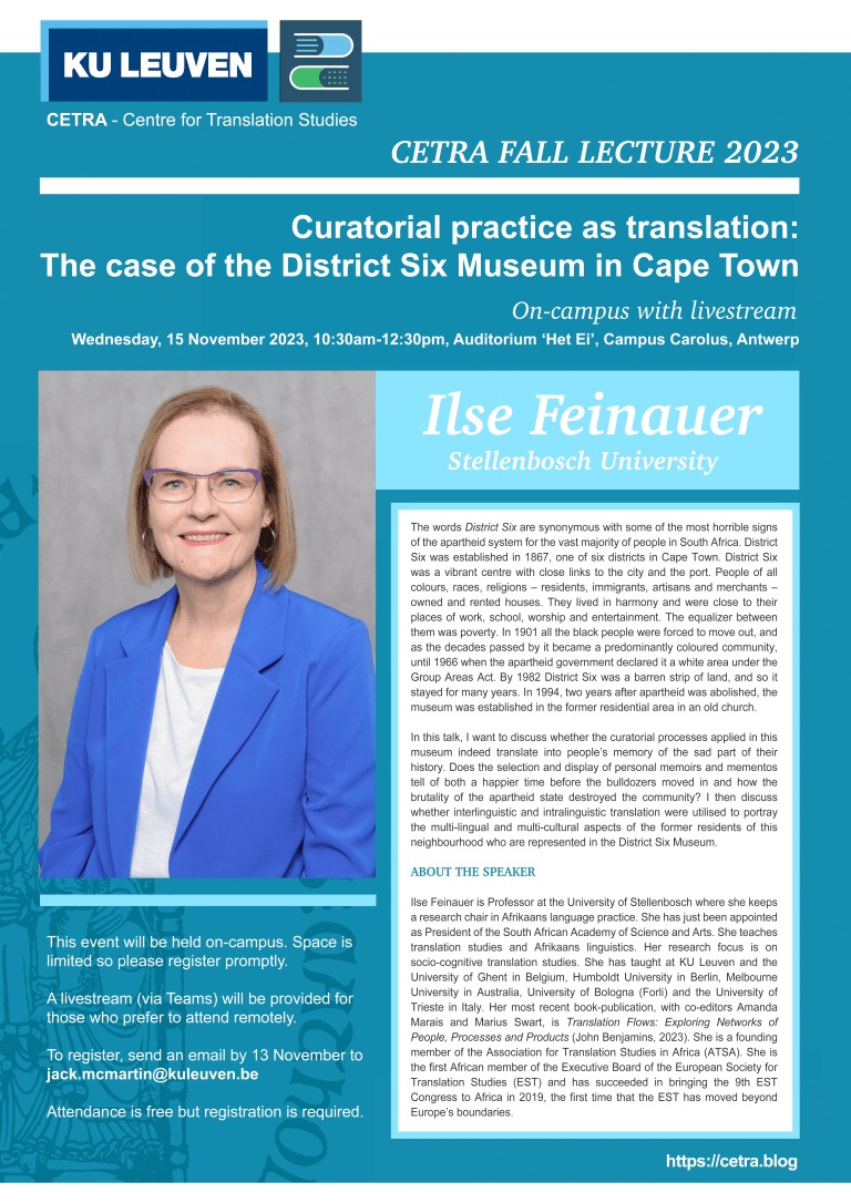 The CETRA Blog – CETRA – Centre for Translation Studies is a leading ...